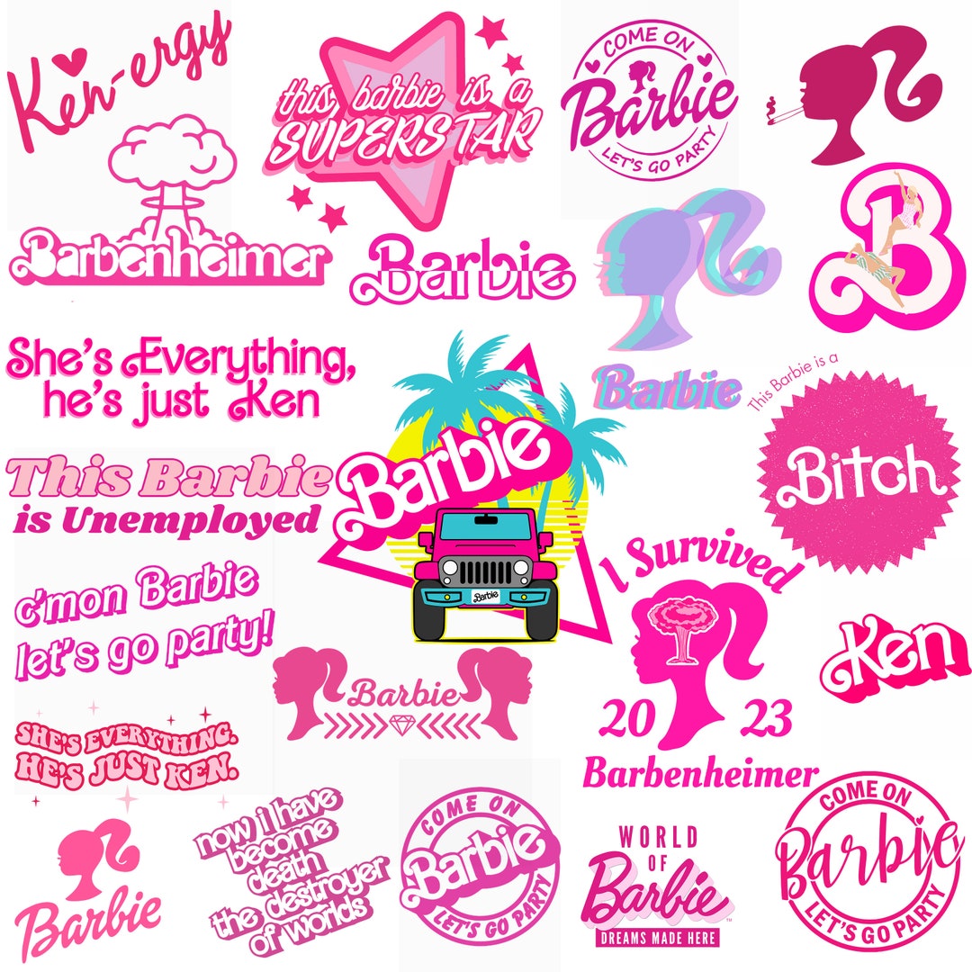 35 Barbie Svgs and Pngs Bundle Doll Svgs and Pngs Logo - Etsy Canada