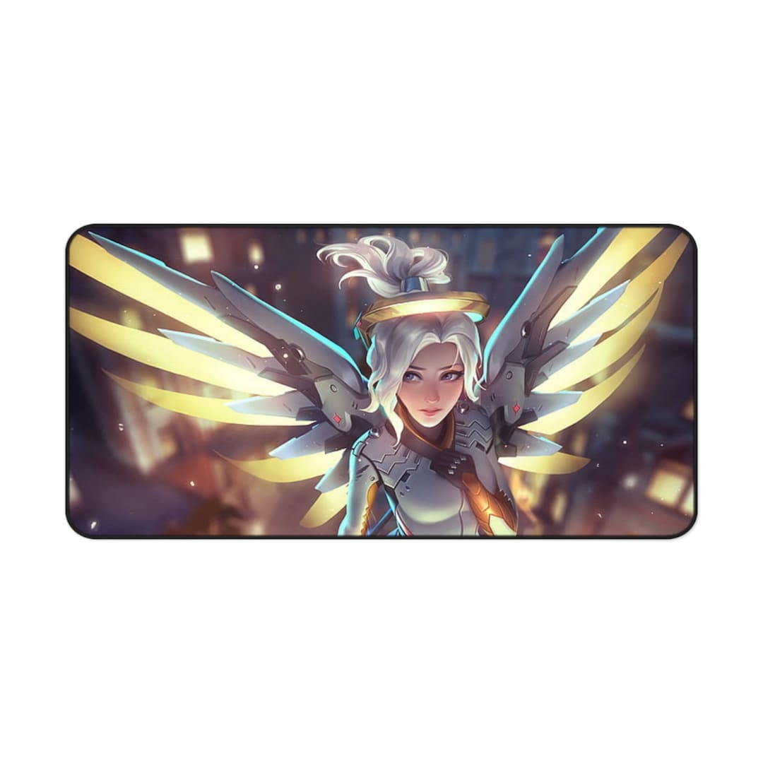 Overwatch Mercy Mousepad, Gaming Accessories, Non-slip Rubber Base, 3 ...