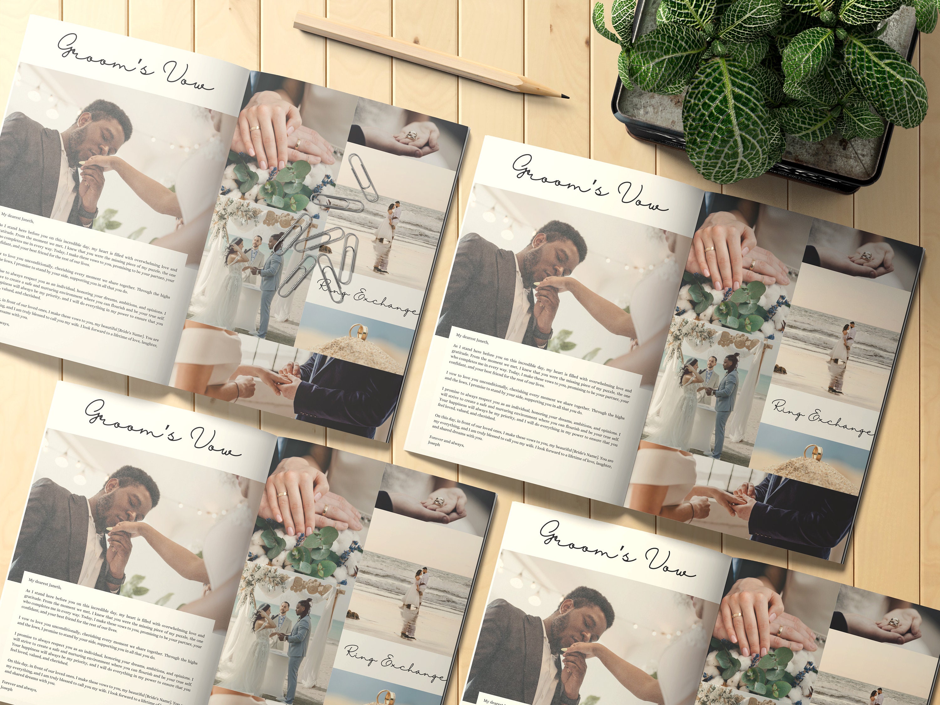 Wedding Magazine Album Template for Picture-perfect Memories - Etsy