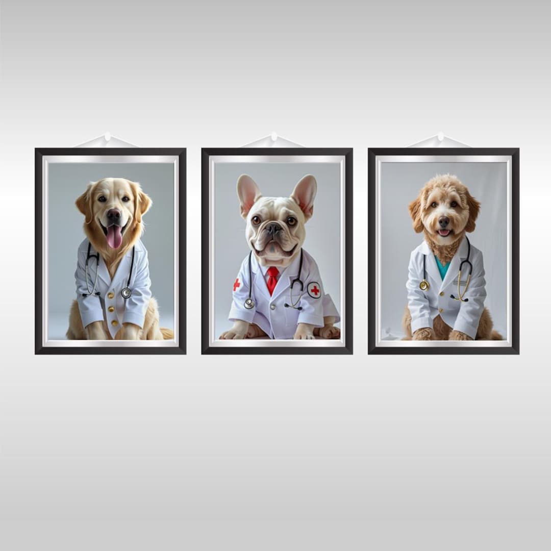 Dog Doctor Art Prints: Vet Clinic Decor (digital Download) - Etsy