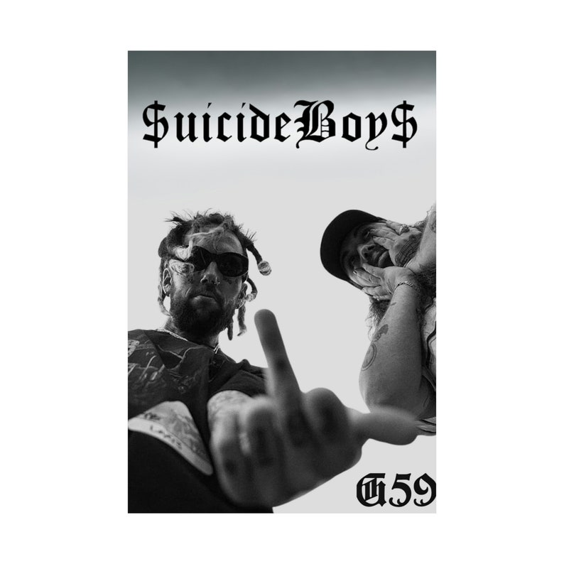 Suicideboys Poster Suicide Boys Merch Black and White - Etsy