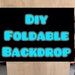 DIY Foldable Backdrop Instructions (chiara) - Digital Download (DIY on ...