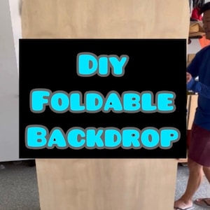 DIY Foldable Backdrop Instructions (chiara) - Digital Download (DIY on ...