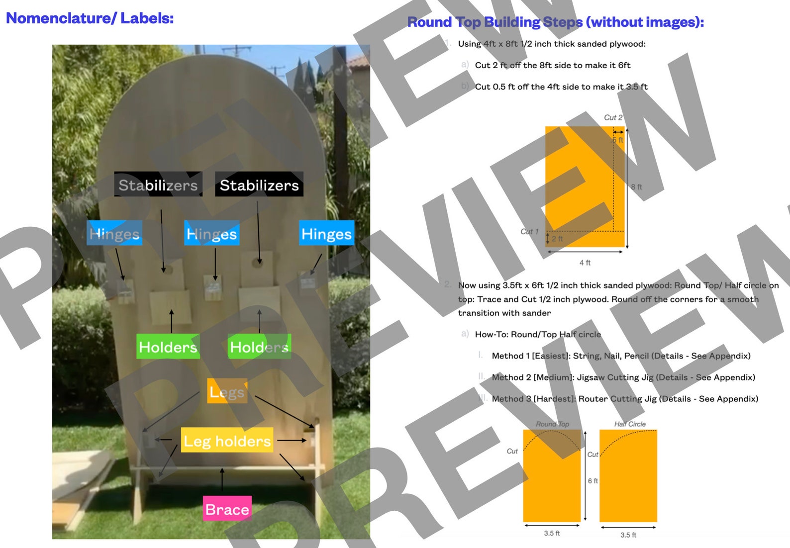 DIY Foldable Backdrop Instructions chiara Digital Download DIY on How ...