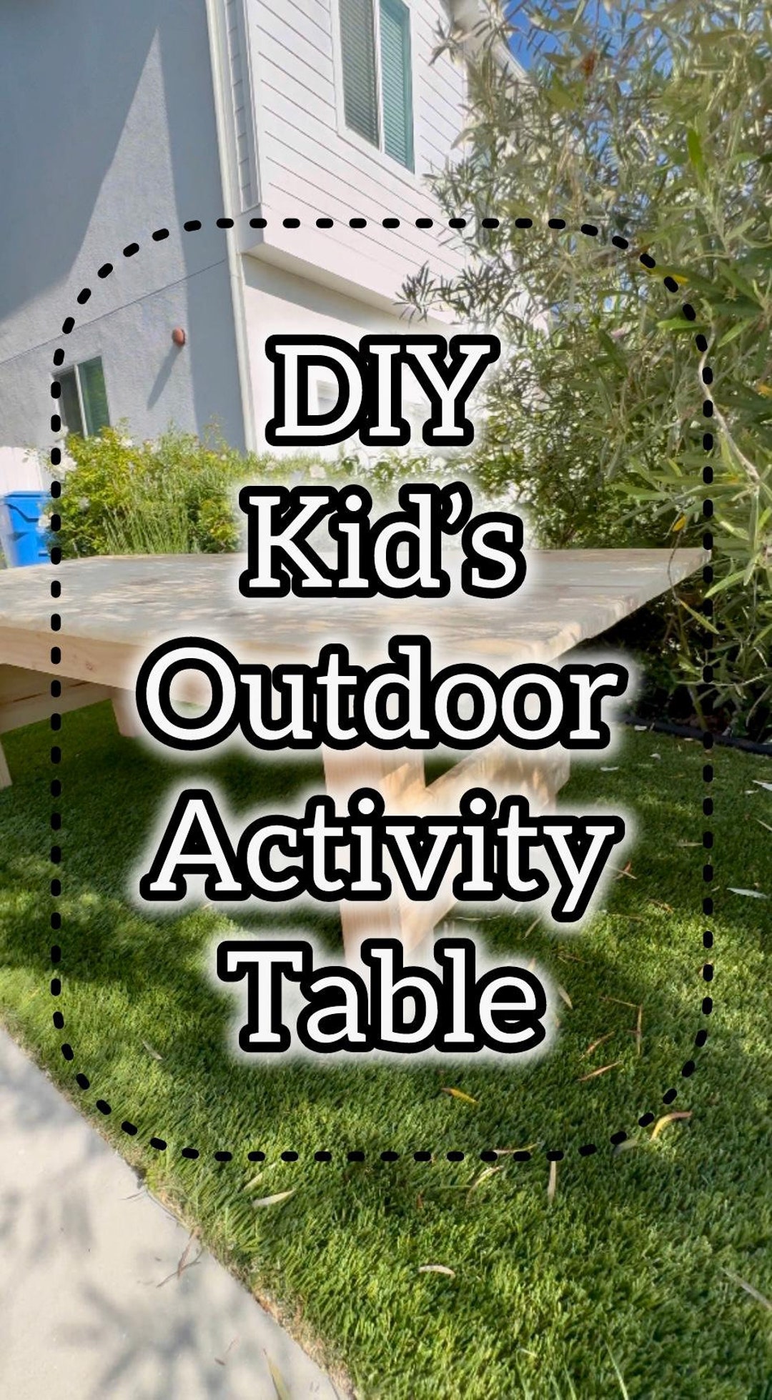 DIY Indoor/ Outdoor Kid's Activity Table - Non-foldable (build Plans ...