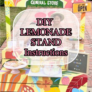 DIY Lemonade Stand - Digital Download (instructions on How to Build ...