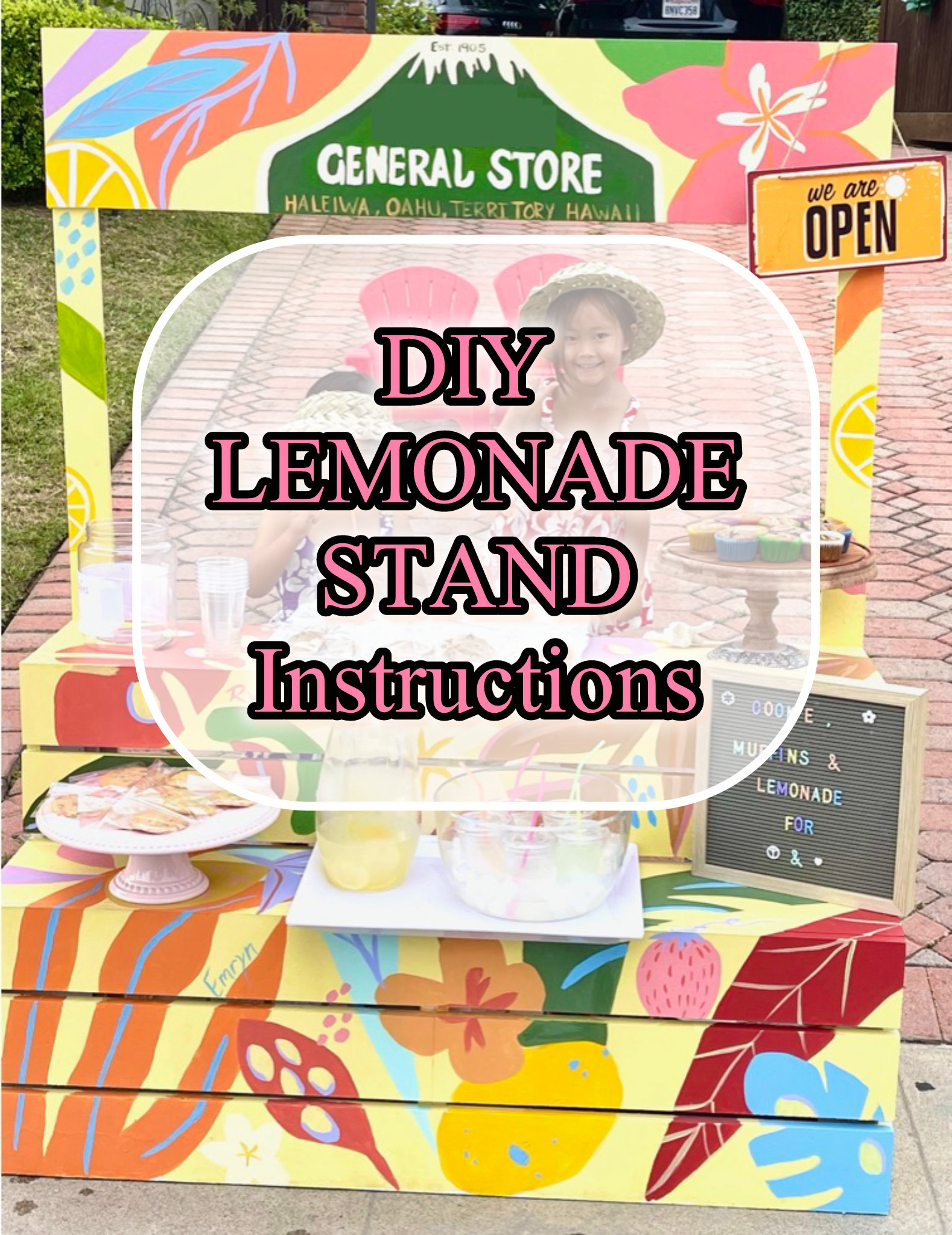 DIY Lemonade Stand - Digital Download (instructions on How to Build ...