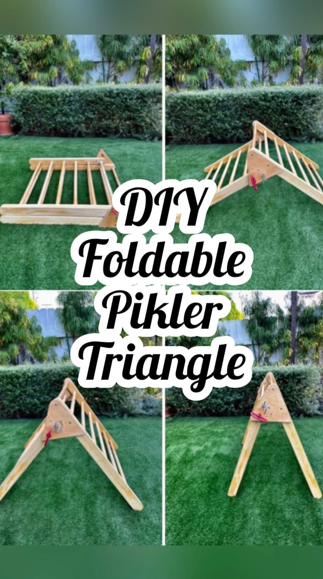 DIY Foldable Pikler Triangle - Montessori Climber / Build Plans With ...