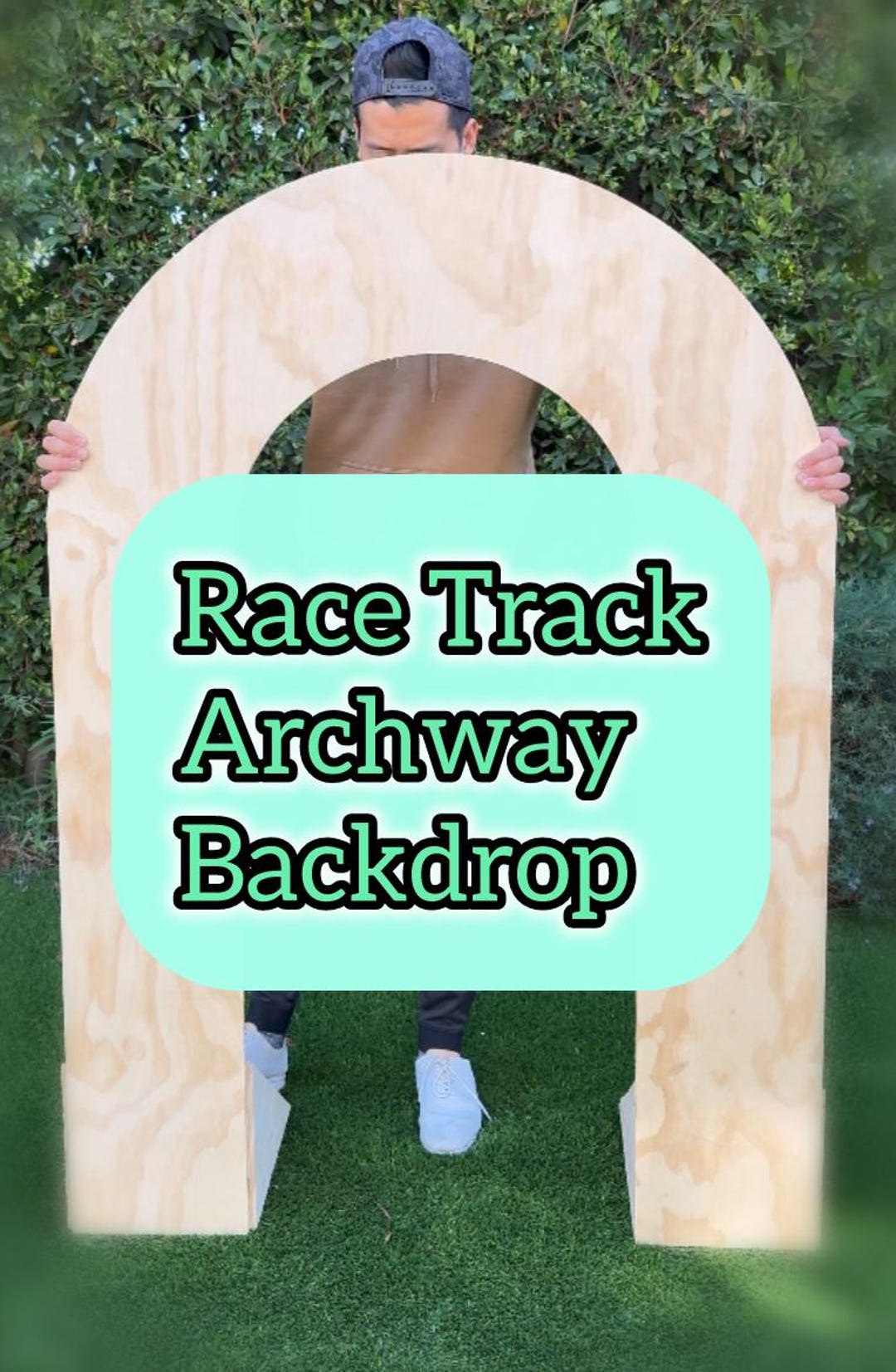 DIY Race Track Arch Backdrop Plans – Printable Template & Step-by-step ...