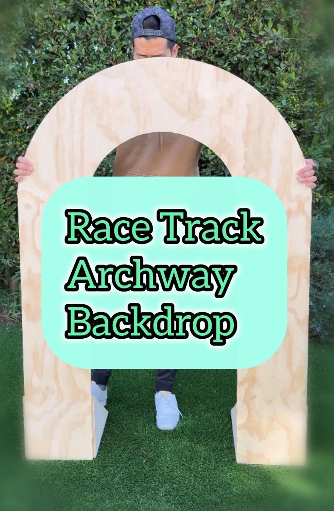 DIY Race Track Arch Backdrop Plans – Printable Template & Step-by-step ...