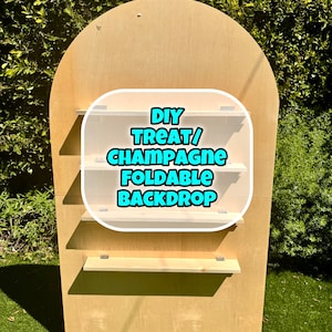 DIY Treat/ Champagne Foldable Wall Backdrop Instructions - Digital ...