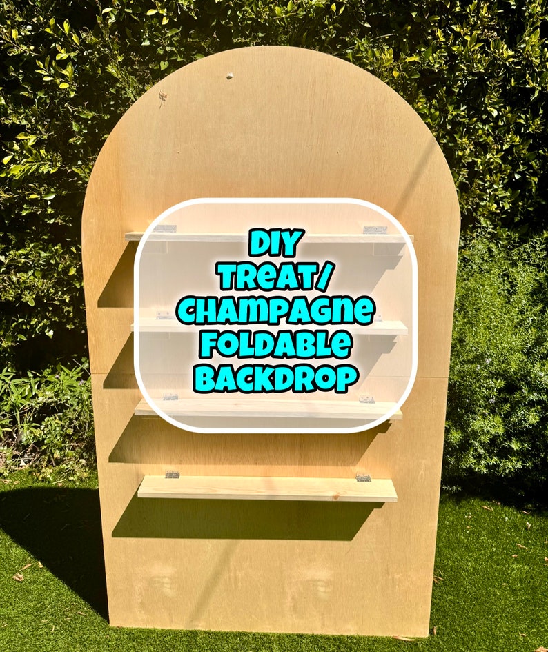 DIY Treat/ Champagne Foldable Wall Backdrop Instructions - Digital ...