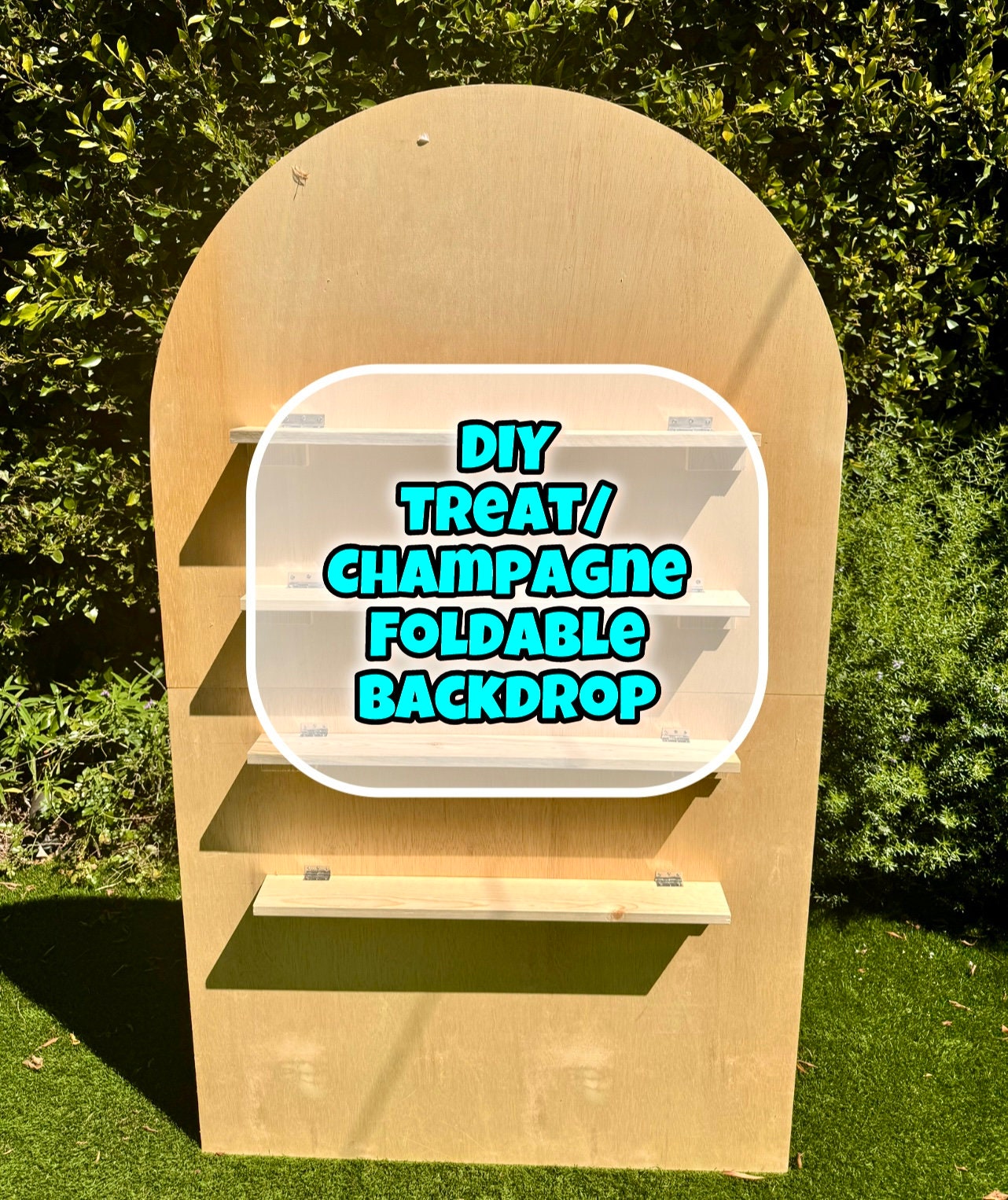 DIY Treat/ Champagne Foldable Wall Backdrop Instructions - Digital ...