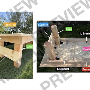 DIY Indoor/ Outdoor Kid's Activity Table - Non-foldable (build Plans ...