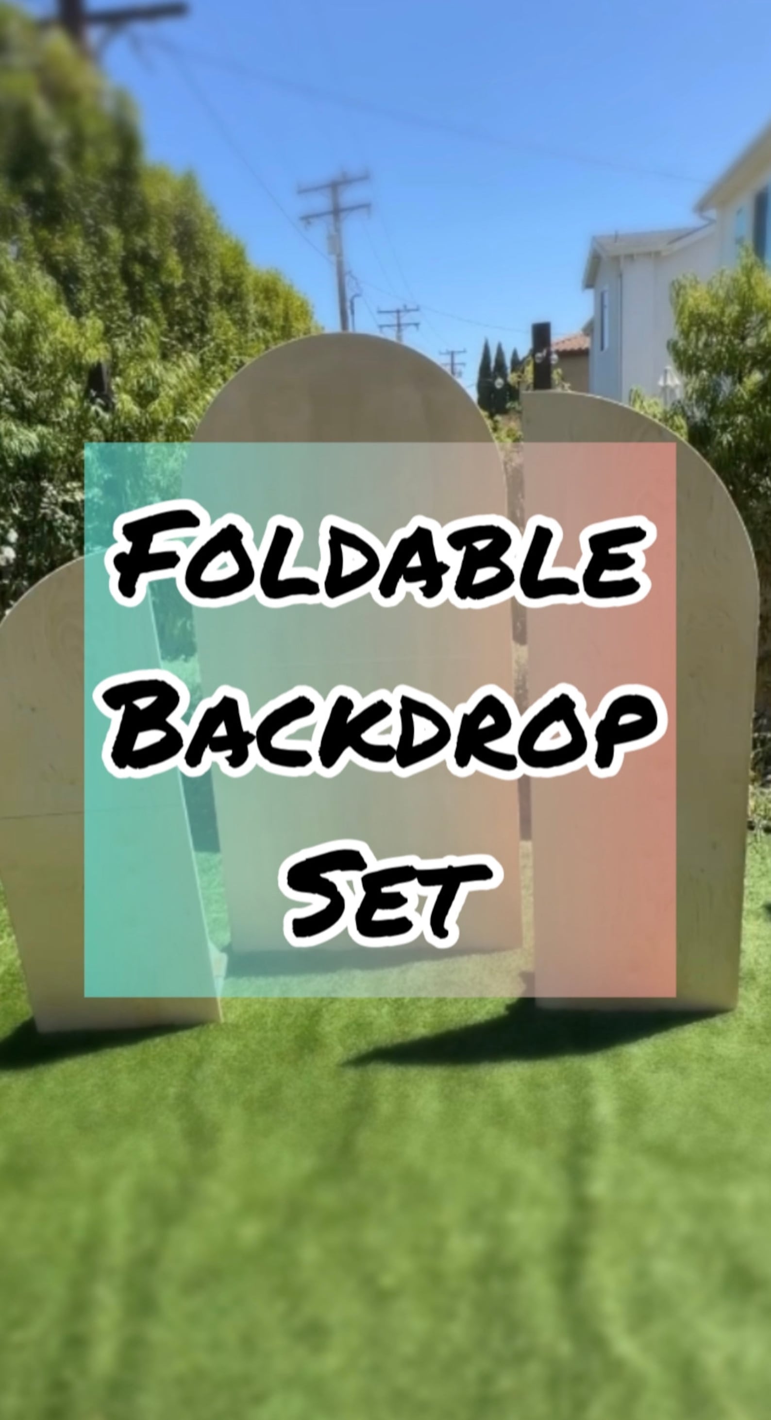 DIY Foldable Backdrop Instructions (chiara) - Digital Download (DIY on ...