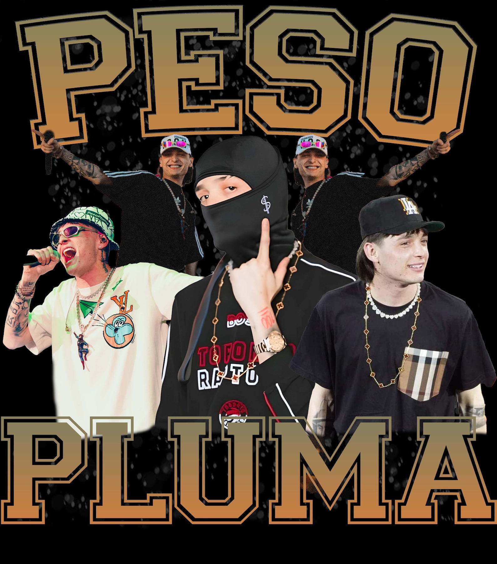 Peso Pluma Png , Ready to Print, Printable Design, Hiphop Artist, 90s ...