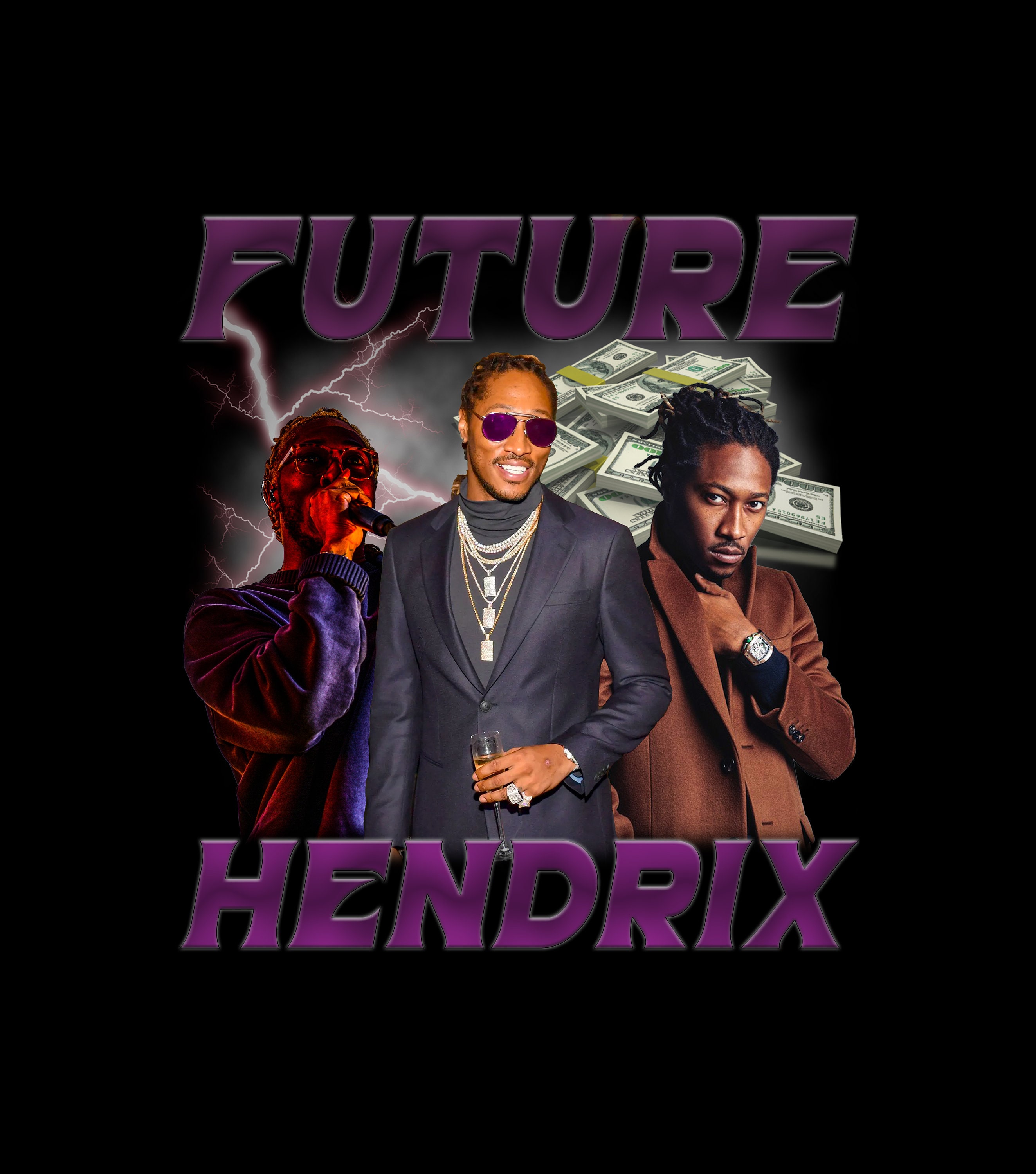Future Hendrix, Png, Rap Bootleg T-shirt Design,300 DPI, PNG File ...