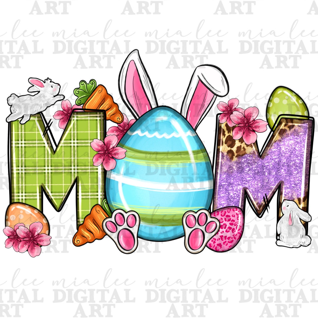 Easter Mom Png Sublimation Design Download, Happy Easter Day Png ...