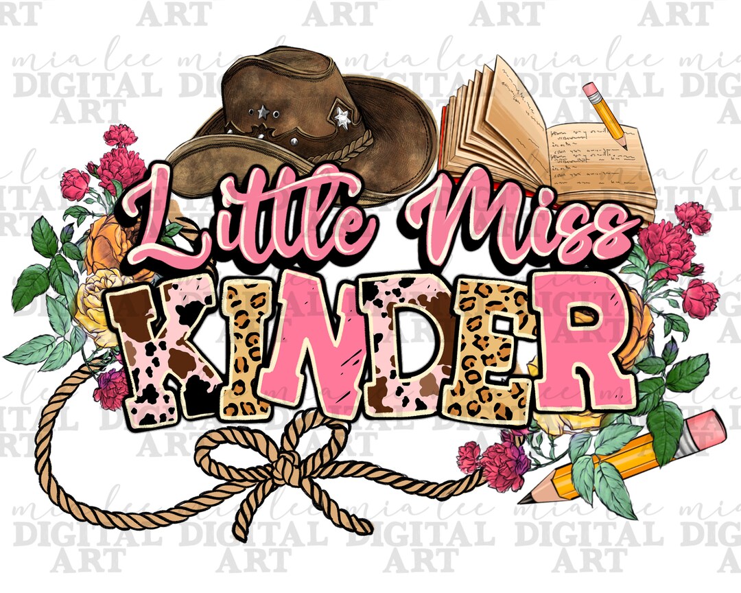 Little Miss Kindergarten Png Sublimation Design Download, Kindergarten ...