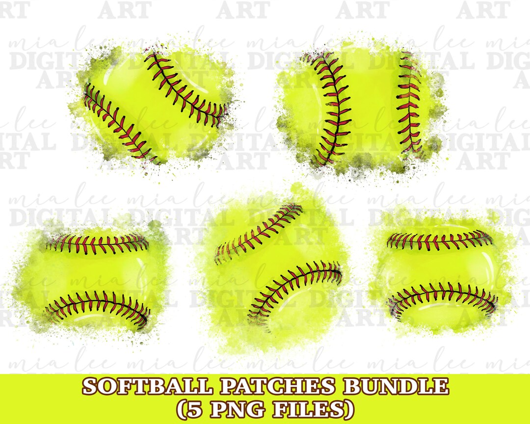 Softball Patches Bundle Png Sublimation Design Download, Sport Png ...