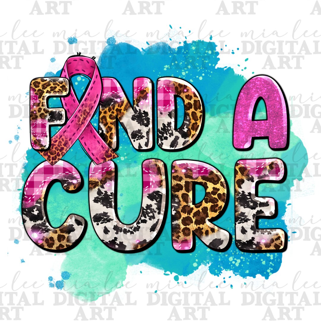 Find a Cure Cancer Png Sublimation Design Download, Breast Cancer Png ...