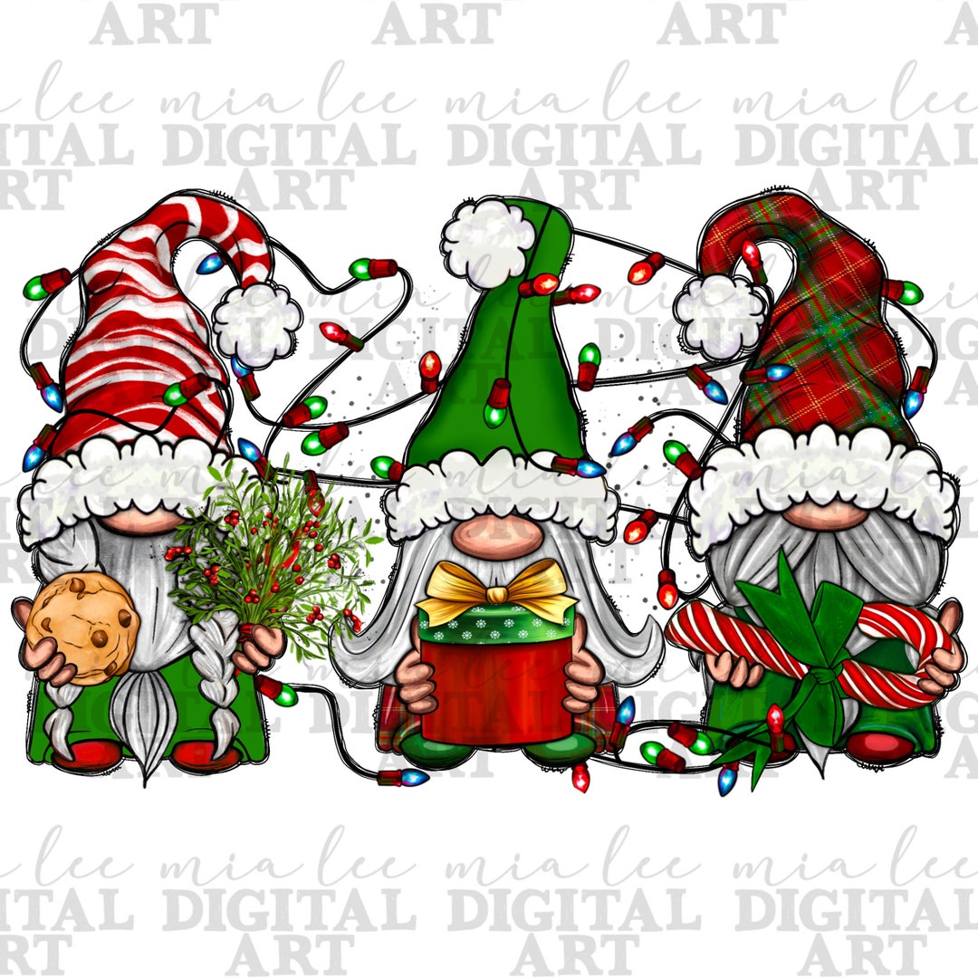 Christmas Gnomes Png Sublimation Design Download, Happy New Year Png ...