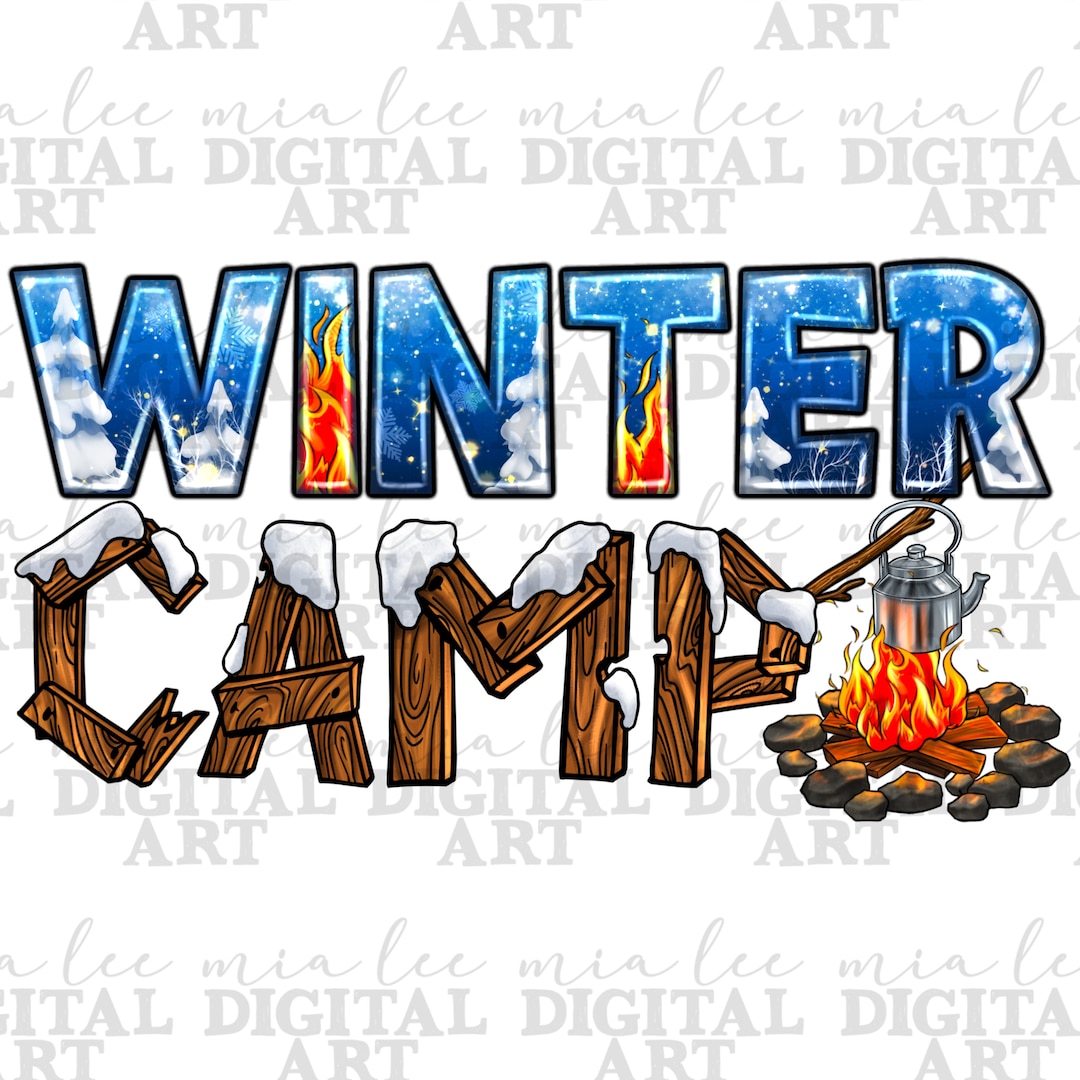Winter Camp Png Sublimation Design Download, Winter Vibes Png, Happy ...