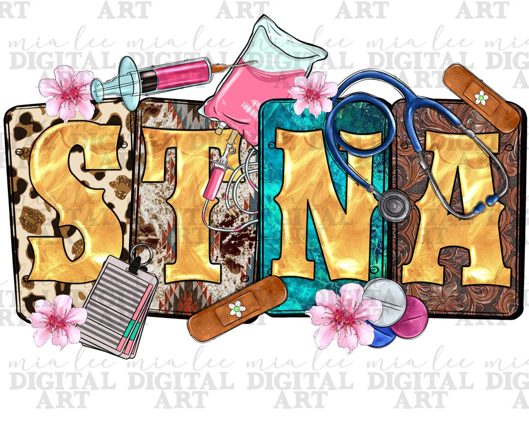 STNA State Tested Nursing Assistant Png Sublimation Design Download ...