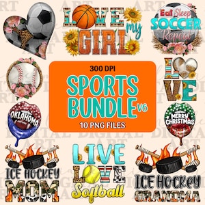 Sports Bundle V6 Png Sublimation Design Download, Sport Png, Game Day ...