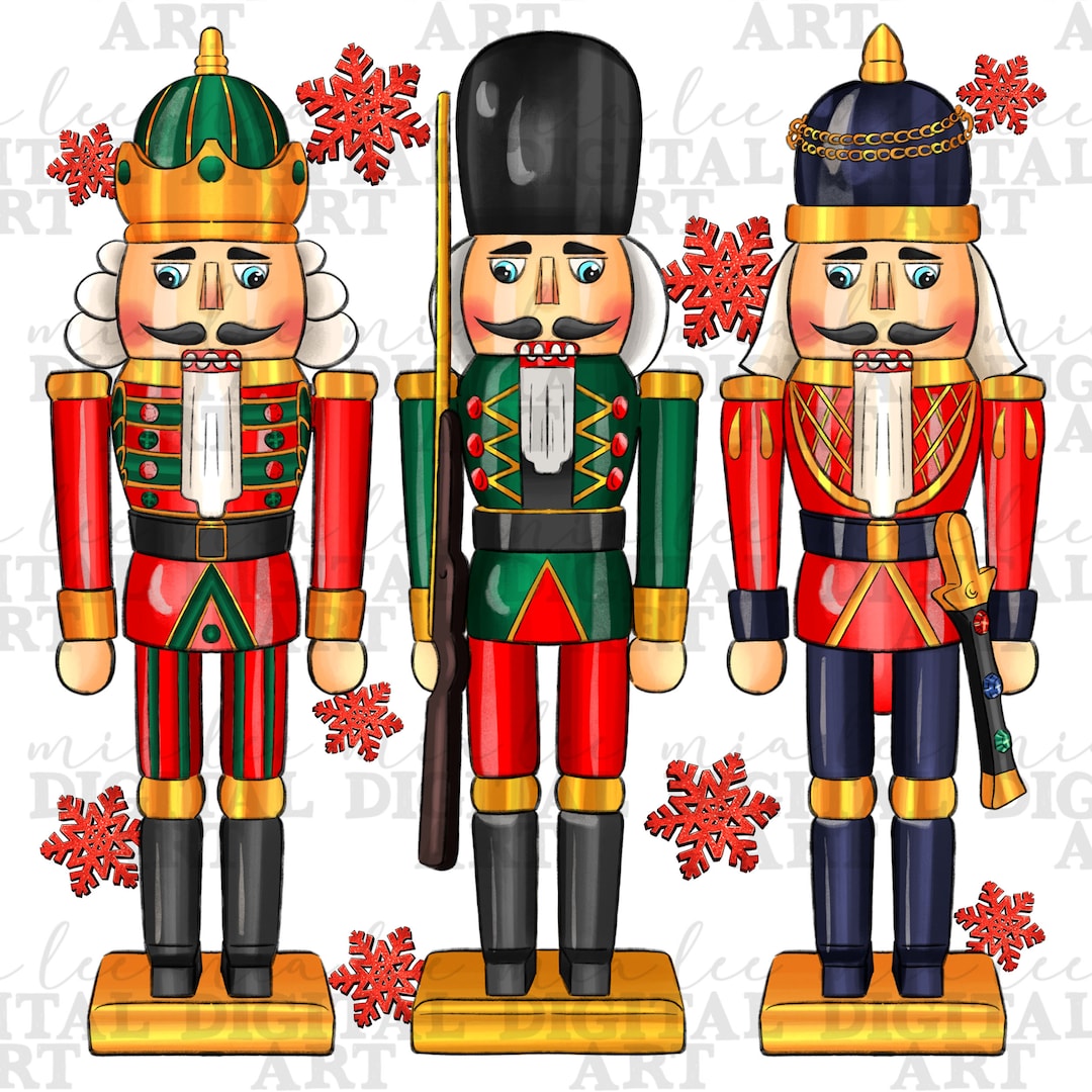 Christmas Nutcrackers Png Sublimation Design Download, Merry Christmas ...