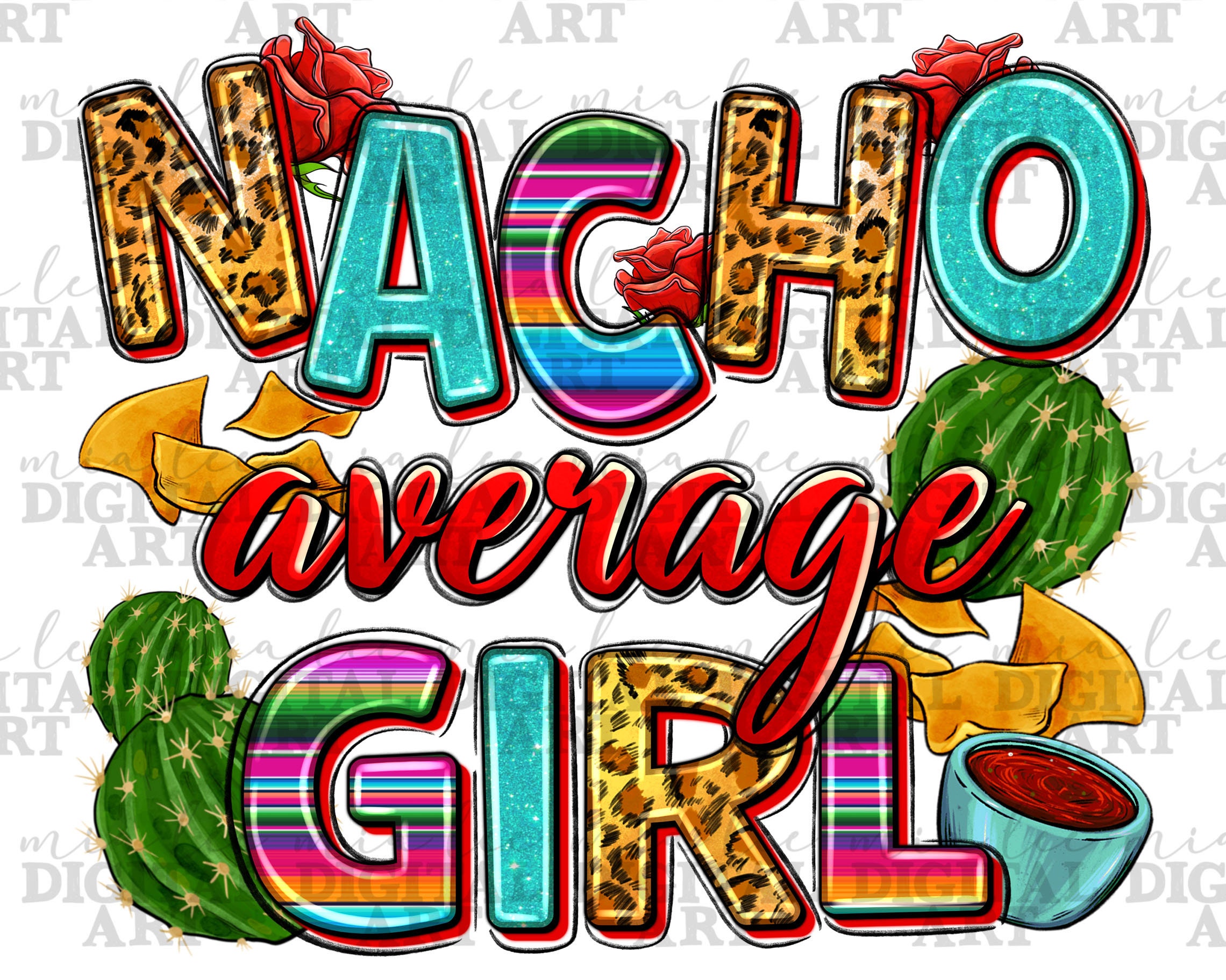 Nacho Average Girl Png Sublimation Design Download Cinco De - Etsy