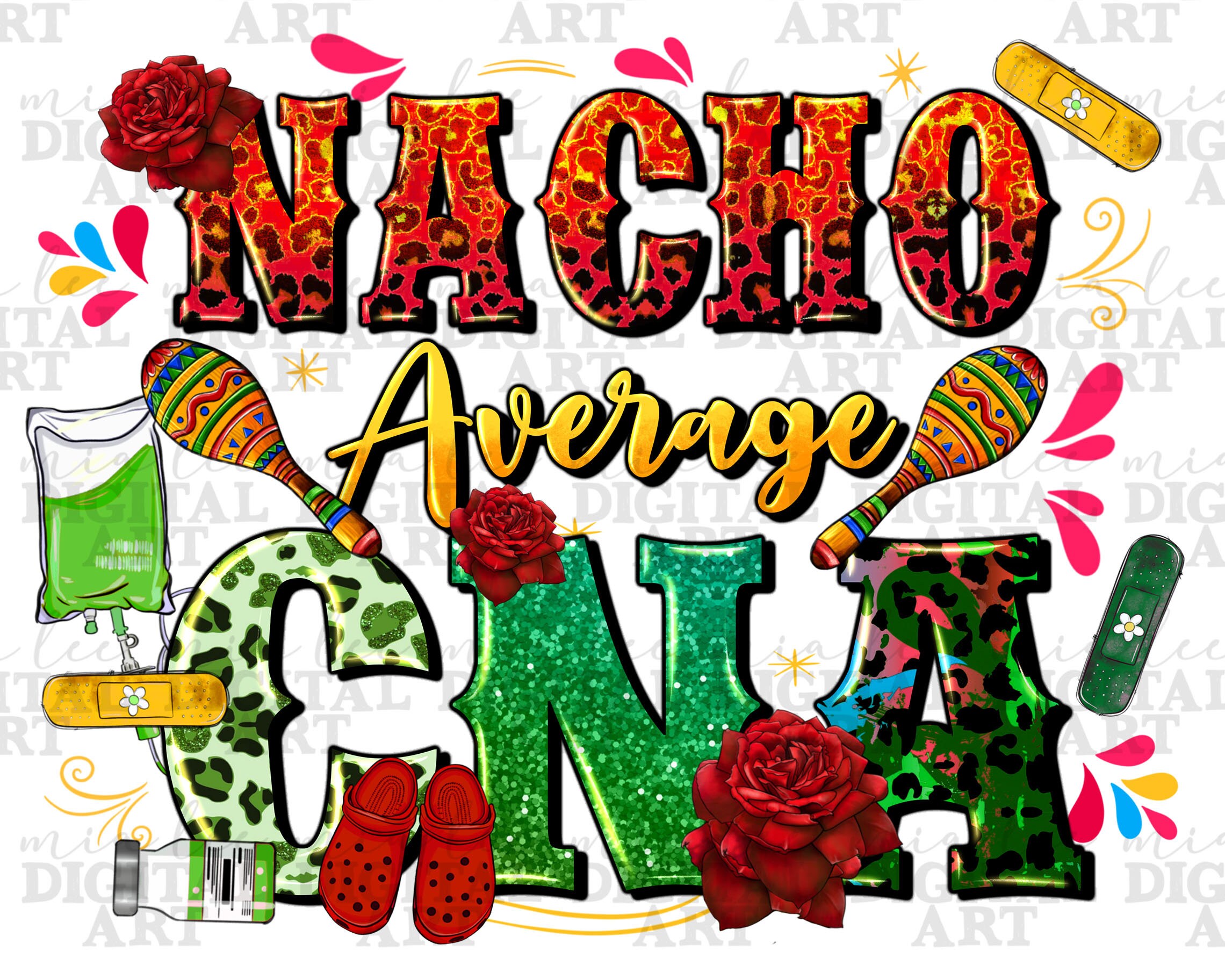 Nacho Average CNA Certified Nursing Assistant Png Cinco De - Etsy