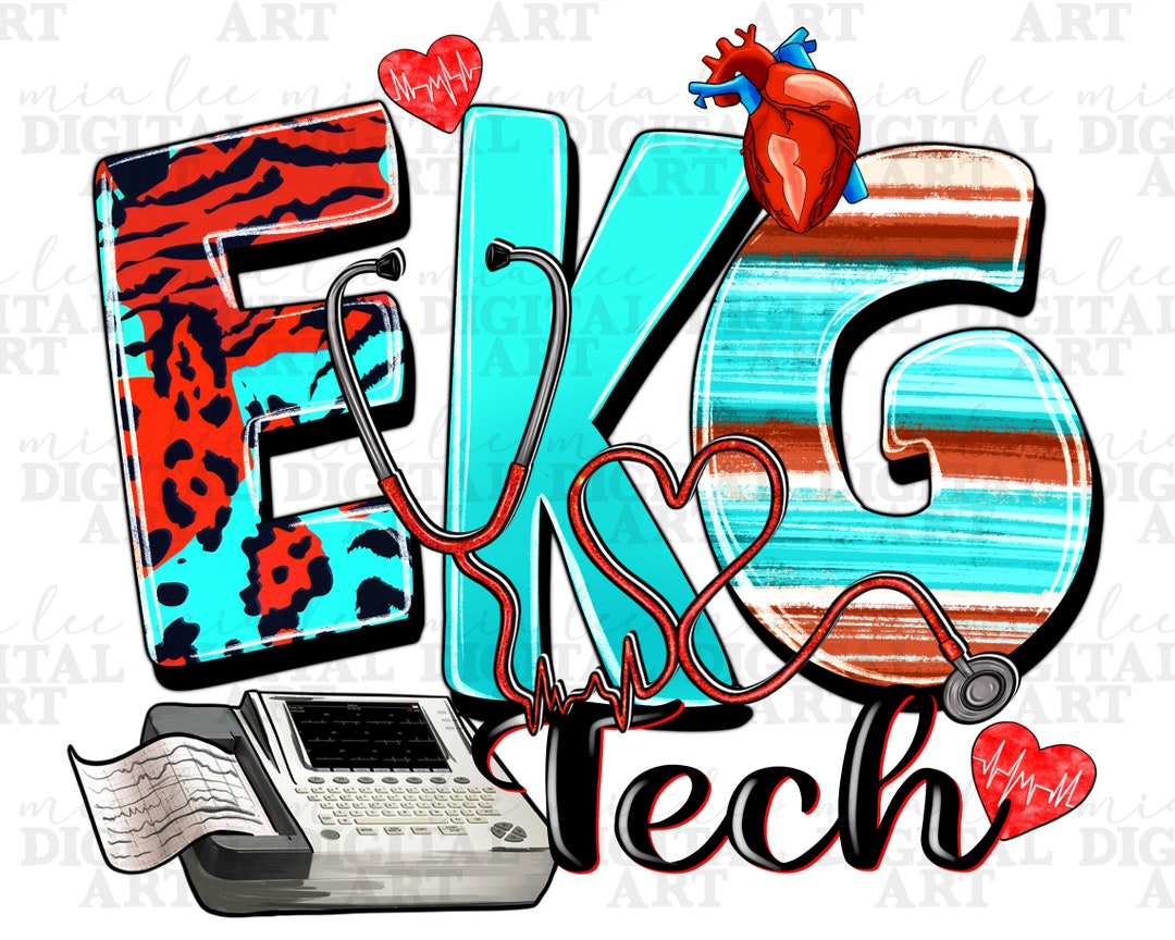 EKG Tech Png Sublimation Design Download, EKG Technician Png, Western ...