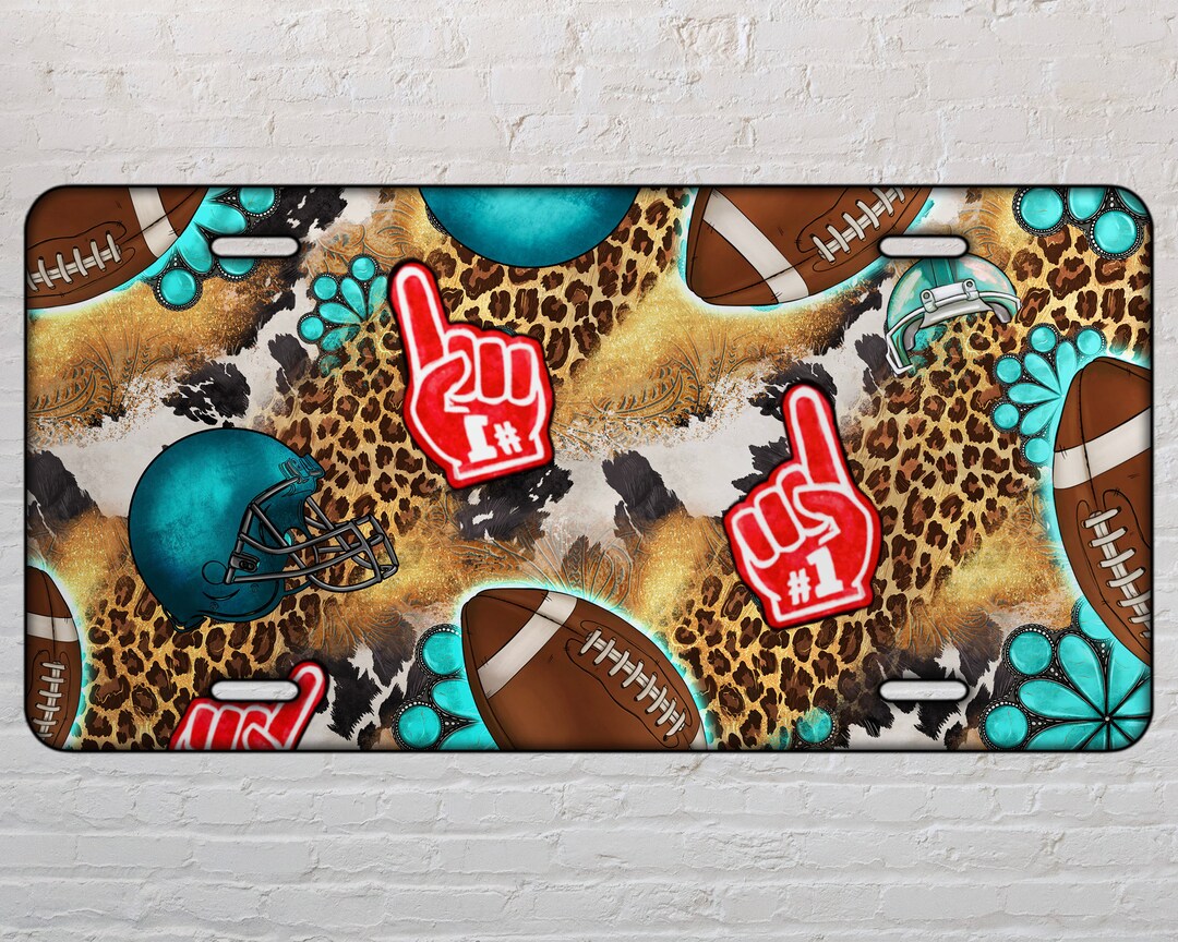 American Football License Plate Png Sublimation Design Download, Sport ...