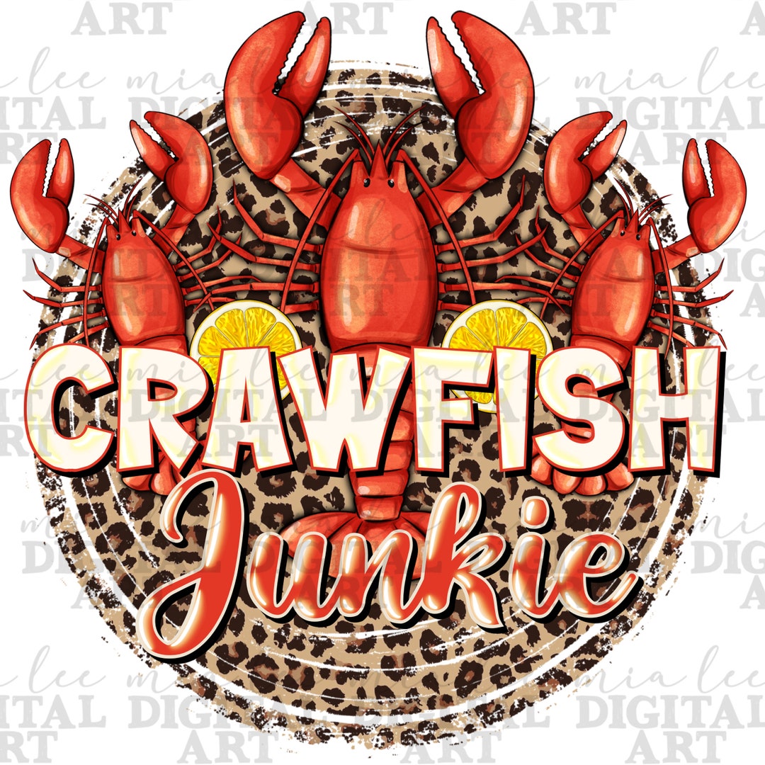 Crawfish Junkie Png Sublimation Design Download, Mardi Gras Carnaval ...