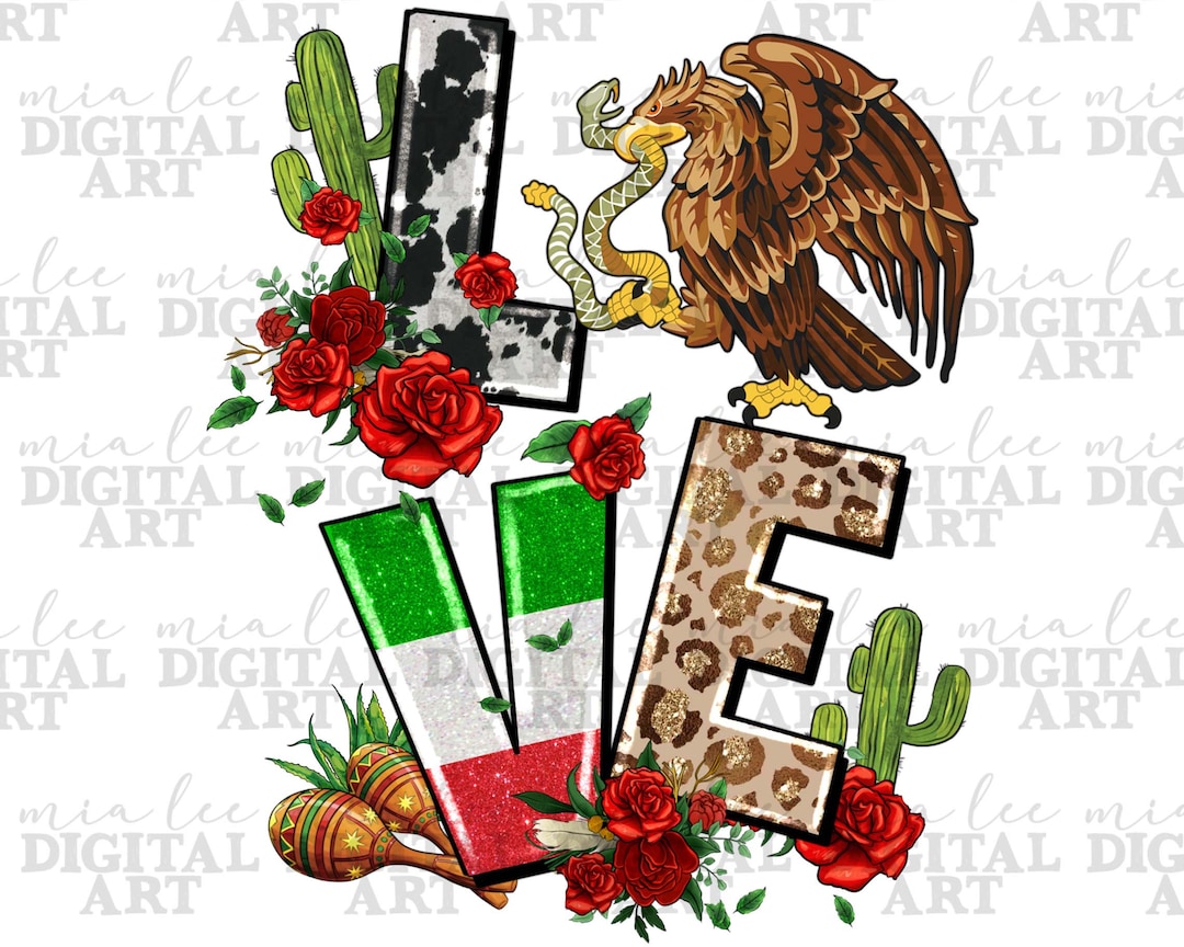 Love Mexico Png Sublimation Design Download, Cinco De Mayo Png, Mexico ...