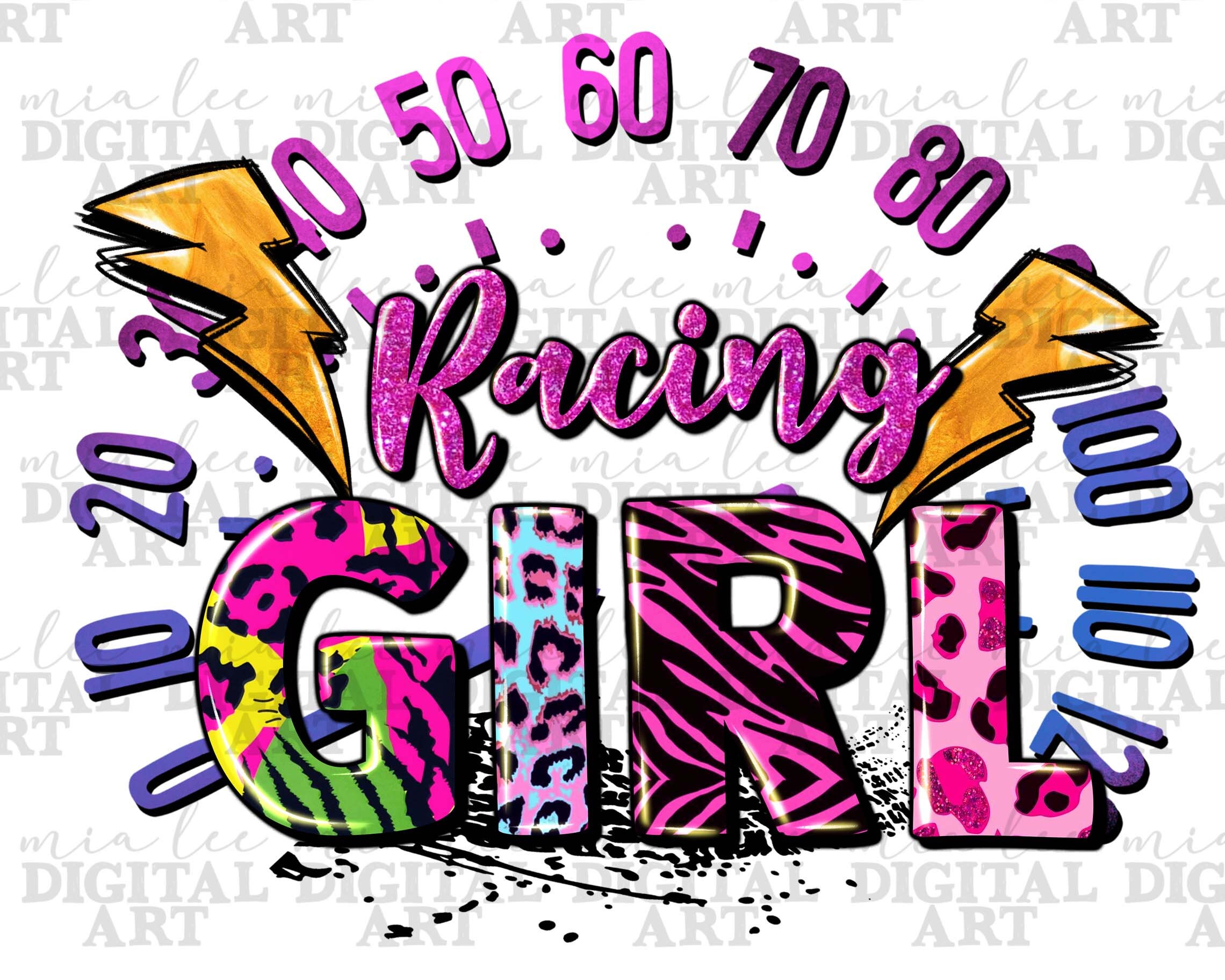 Racing Girl Png Sublimation Design Download, Race Life Png, Game Day ...
