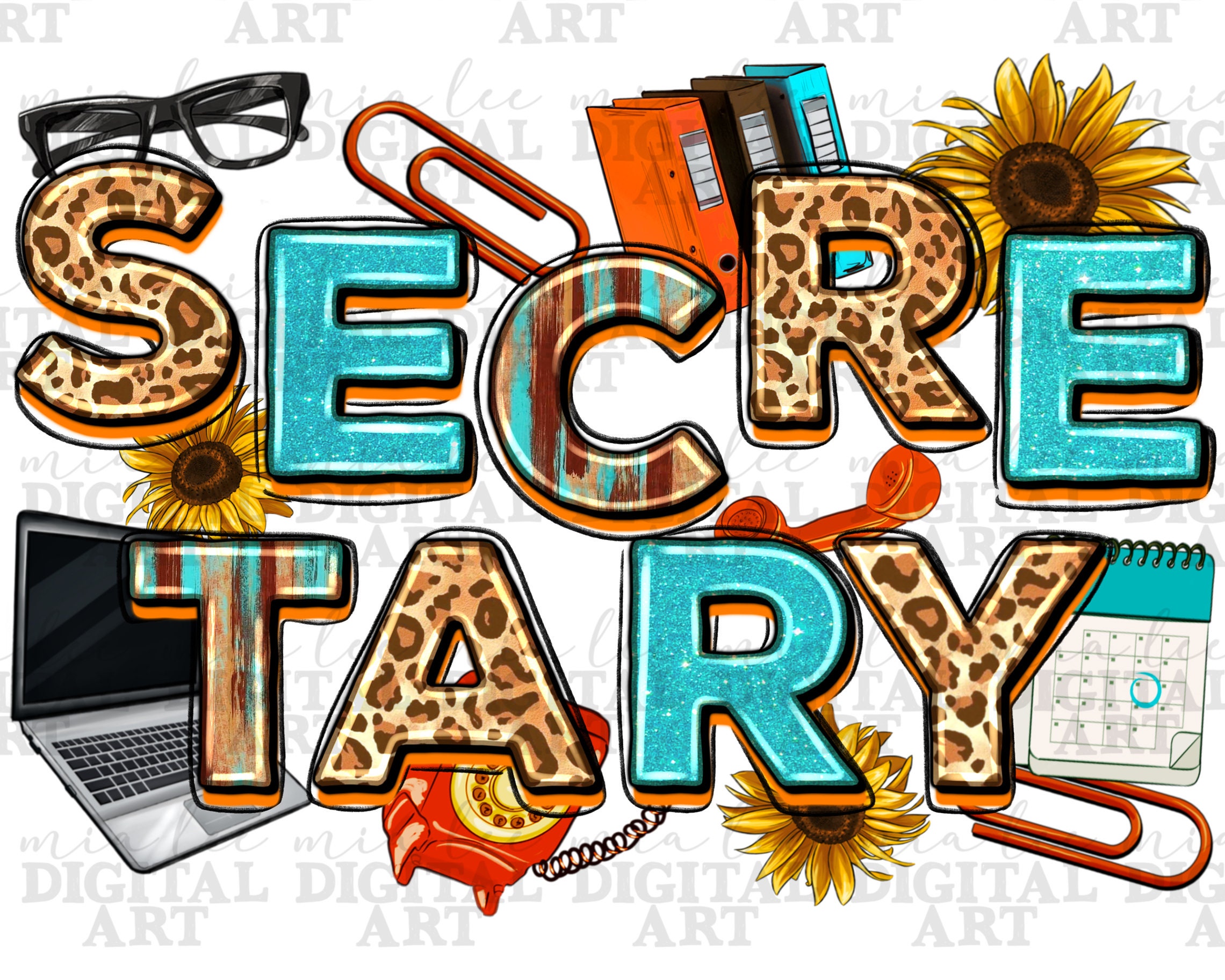 Secretary Png Sublimation Design Download, Office Team Png, Western ...