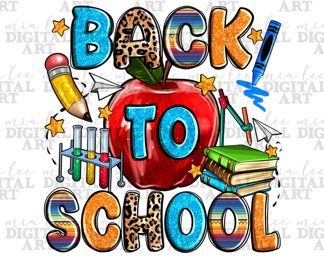 Back to School Png Sublimation Design Download, Western School Png ...
