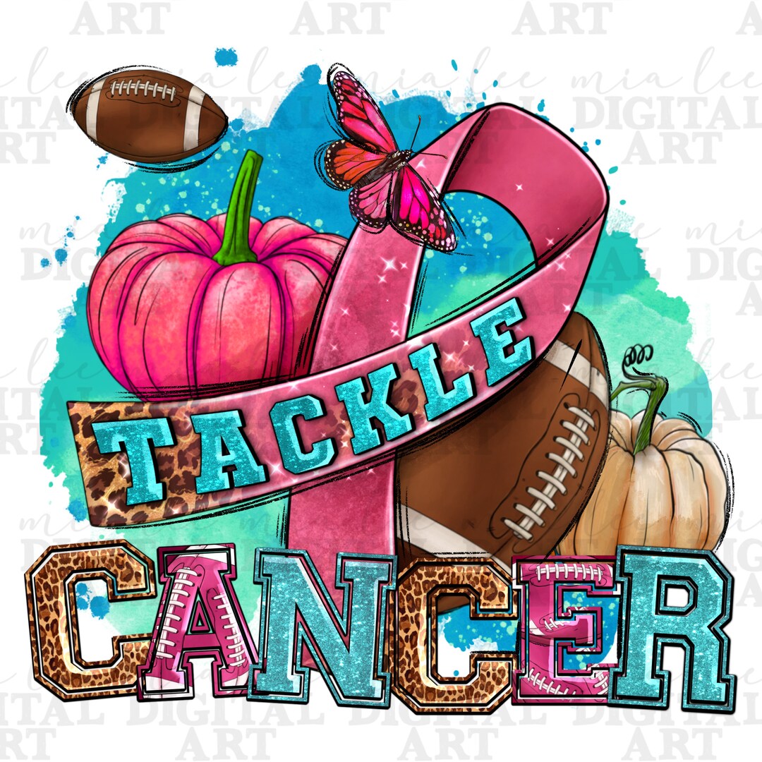 Tackle Cancer Png Sublimation Design Download, Breast Cancer Png, Pink ...