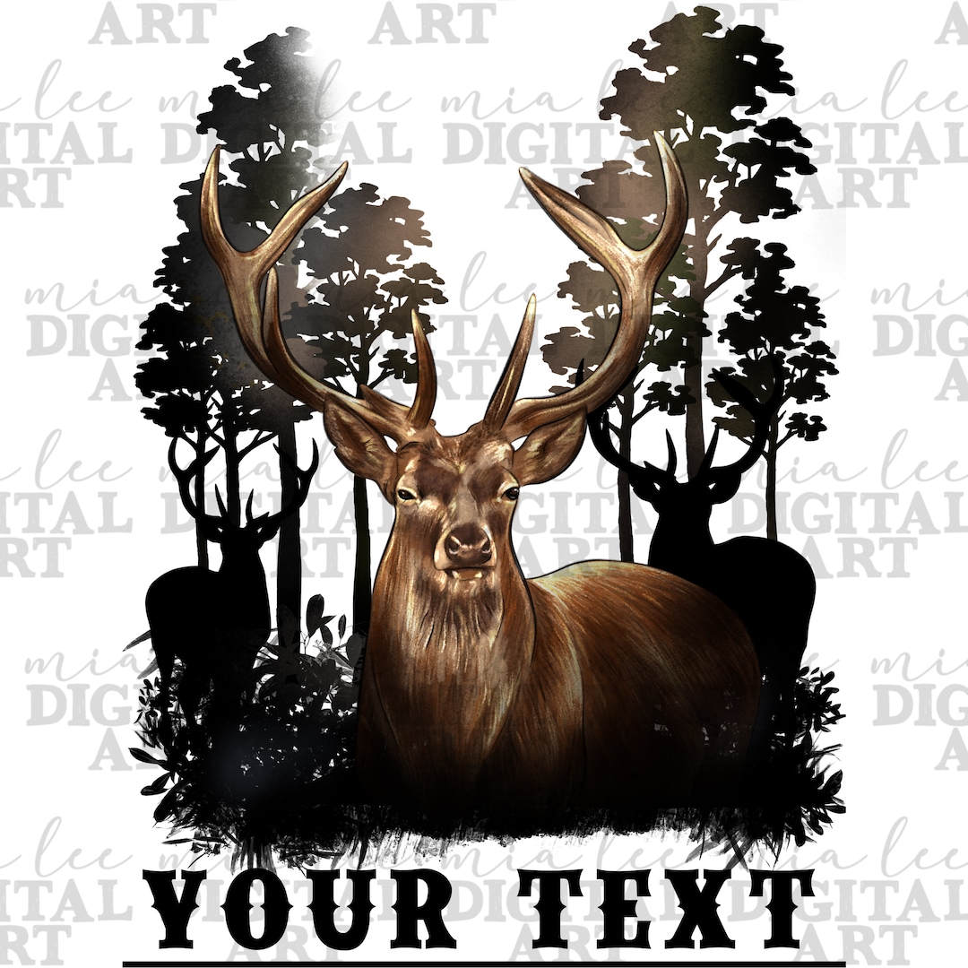 Personalized Deer Png Sublimation Design Download, Hunting Life Png ...