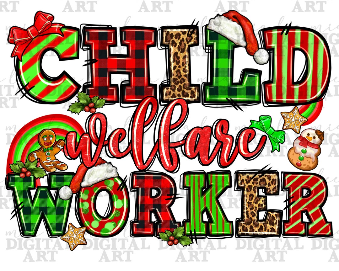 Child Welfare Worker Christmas Png, Merry Christmas Png, Happy New Year ...