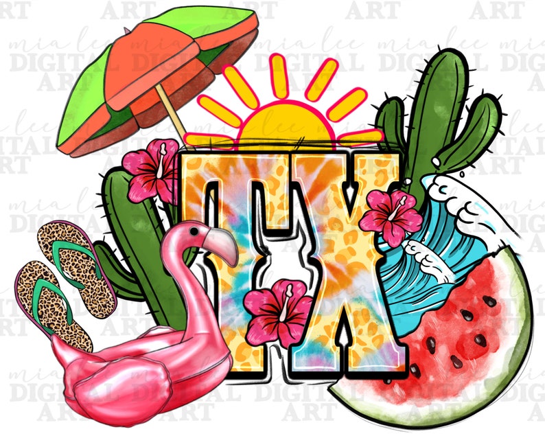 TX Summer Png Sublimation Design Download, Summer Png, Hello Summer Png ...