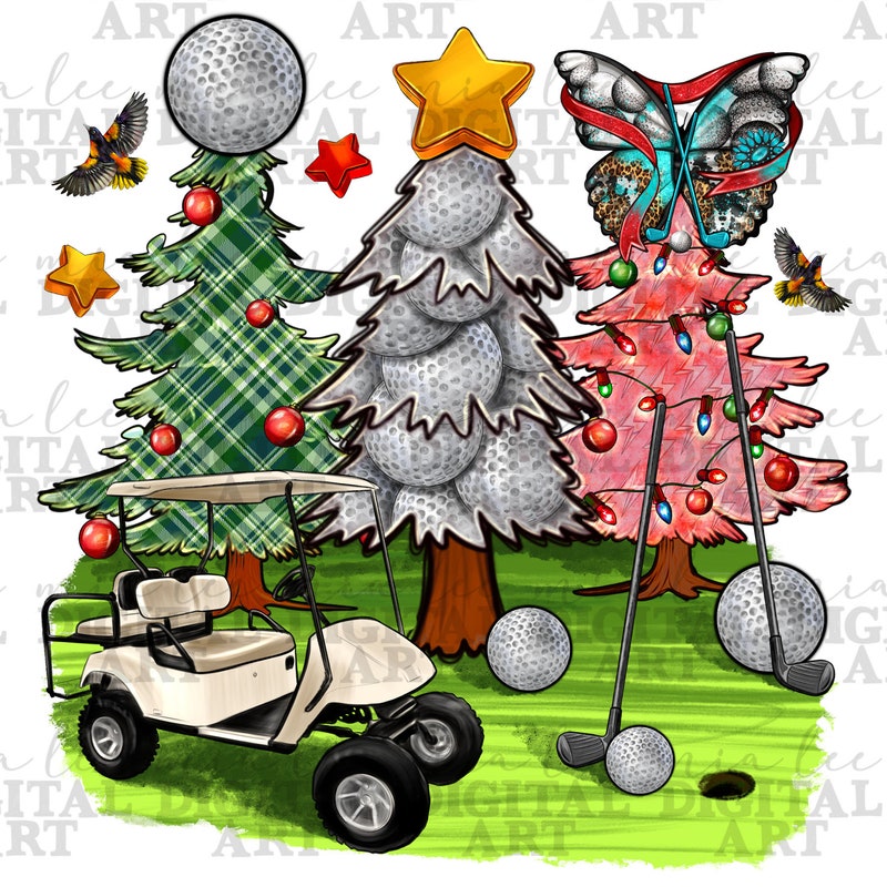 Christmas Golf - Etsy