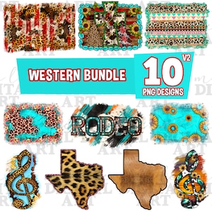 Western Bundle V2 Png Sublimation Design Download, Western Patterns Png ...
