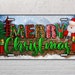 Merry Christmas With Santa License Plate Png Sublimation Design ...