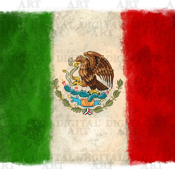 Mexico and America Flag Png - Etsy