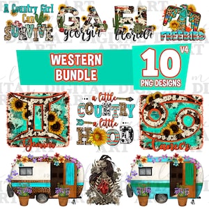 Western Bundle V4 Png Sublimation Design Download, Western Patterns Png ...