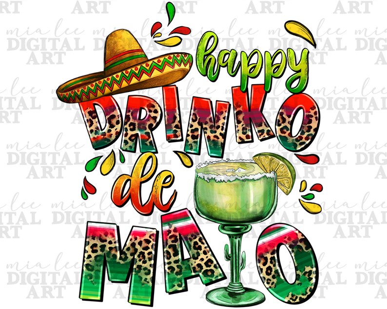 Happy Drinko De Mayo Png Sublimation Design Download, Cinco De Mayo Png ...
