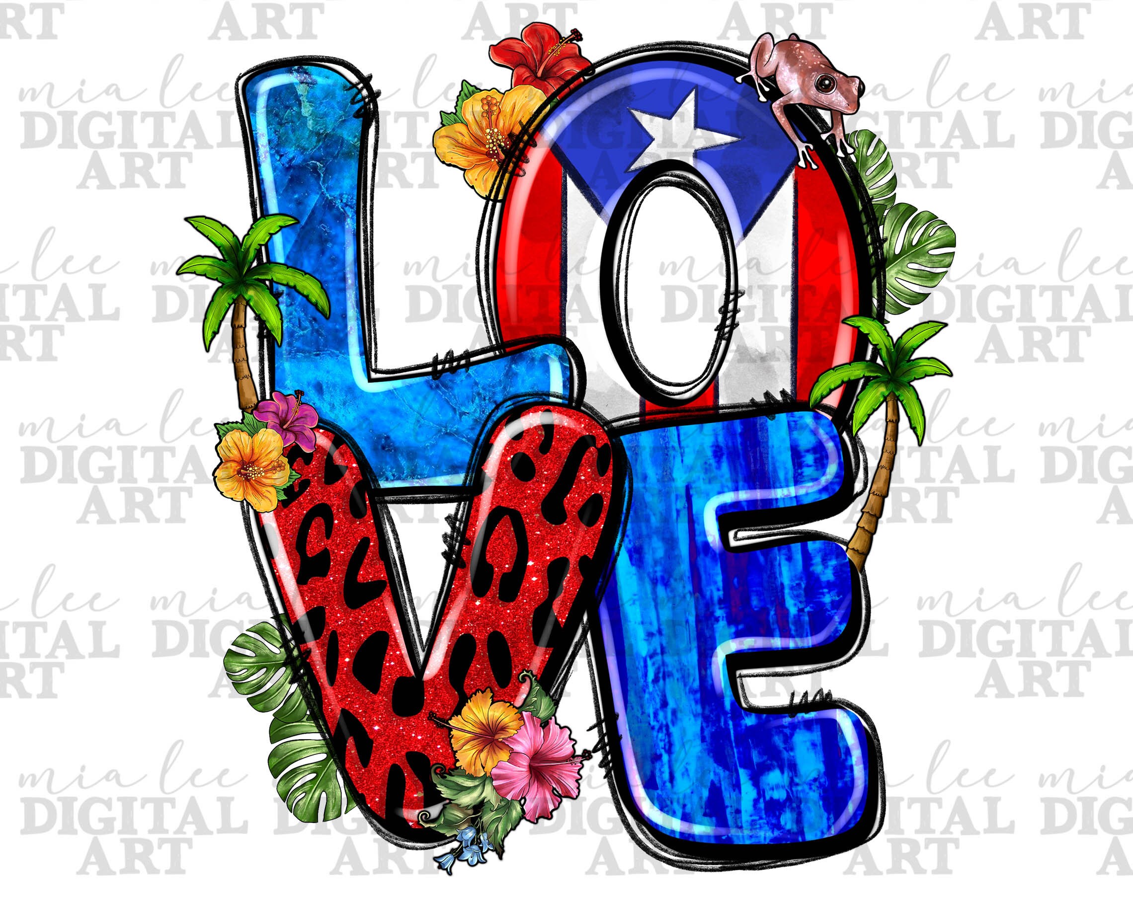 Love Puerto Rico Png Sublimation Design Download Puerto Rico - Etsy